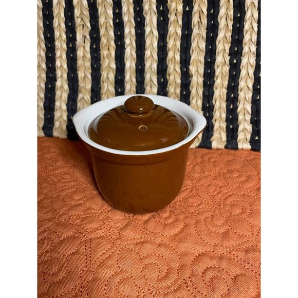 Hall | Kitchen | Vintage Hall Pottery Covered Crock Bean Pot 47 Made In ...